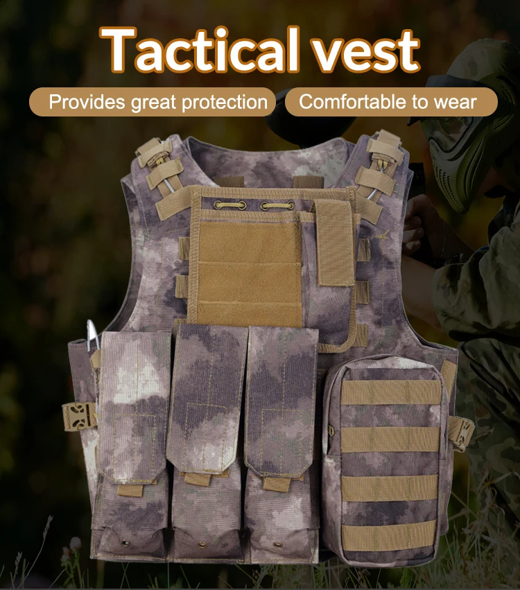 Factory Price Camouflage Outdoor Amphibious Chest Vest With Many Pocket ...