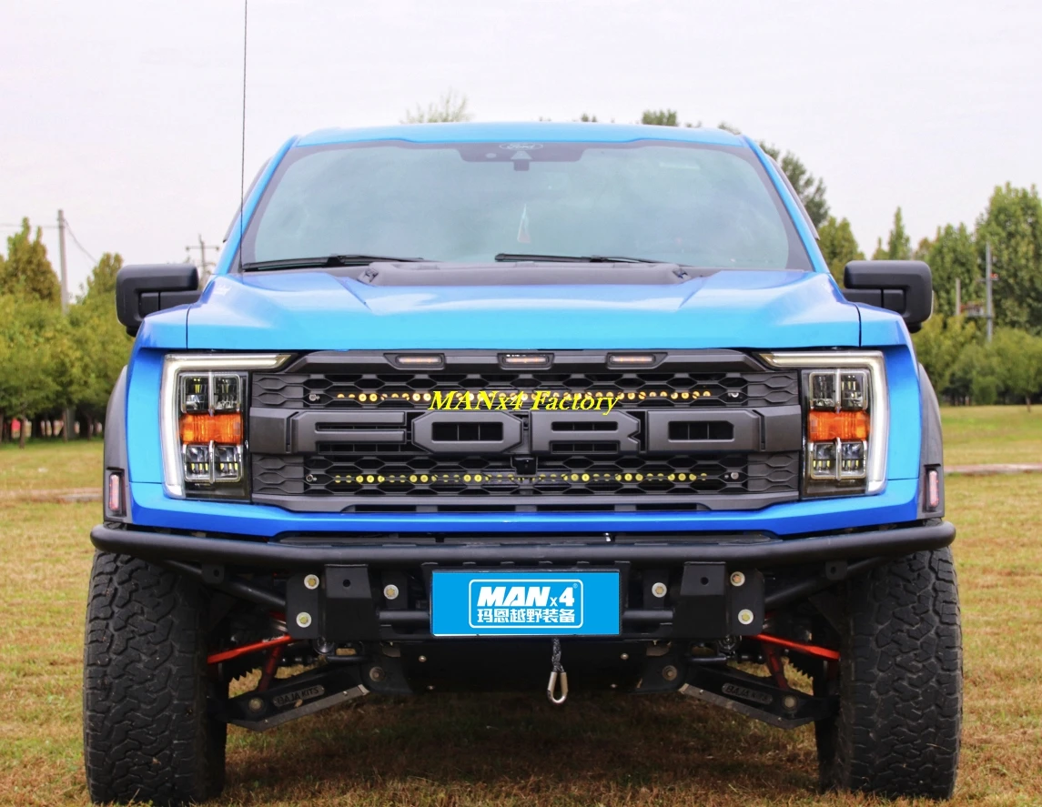 F150 Raptor Steel Front Bumper Desert Tube Bumper for Raptor P702 2021 ...