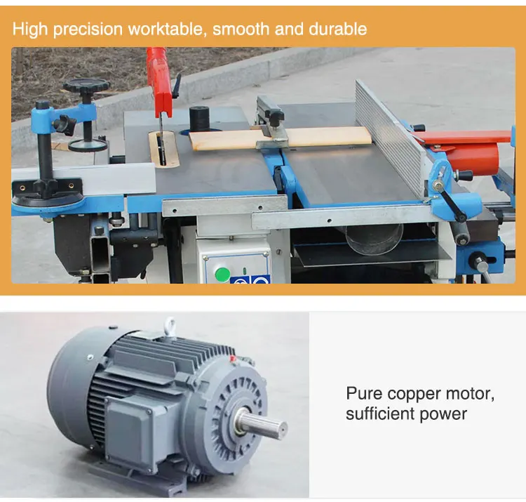 Multifunctional Woodworking Machine 250mm Cutting & Milling Machine - OEM