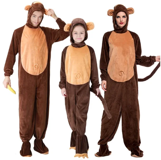 Funny Monkey Jumpsuit Costume For Adults & Kids - Cosplay Outfit Oem