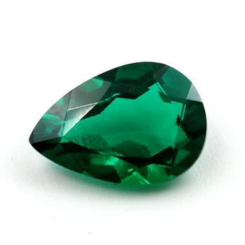 Pear Shape Emerald 10x8mm Synthetic Loose Gemstone Synthetic Emerald ...