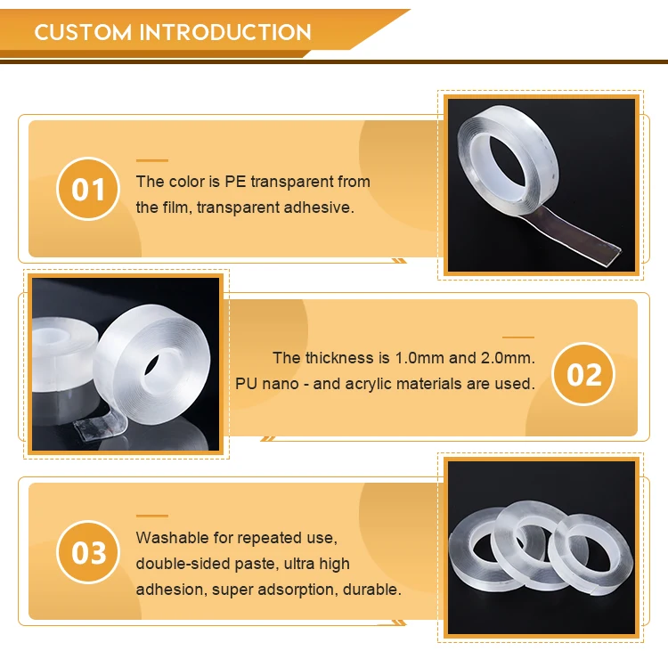 Iqihan Nano 3mm Double Sided Adhesive Tape - 50000 Rolls/day