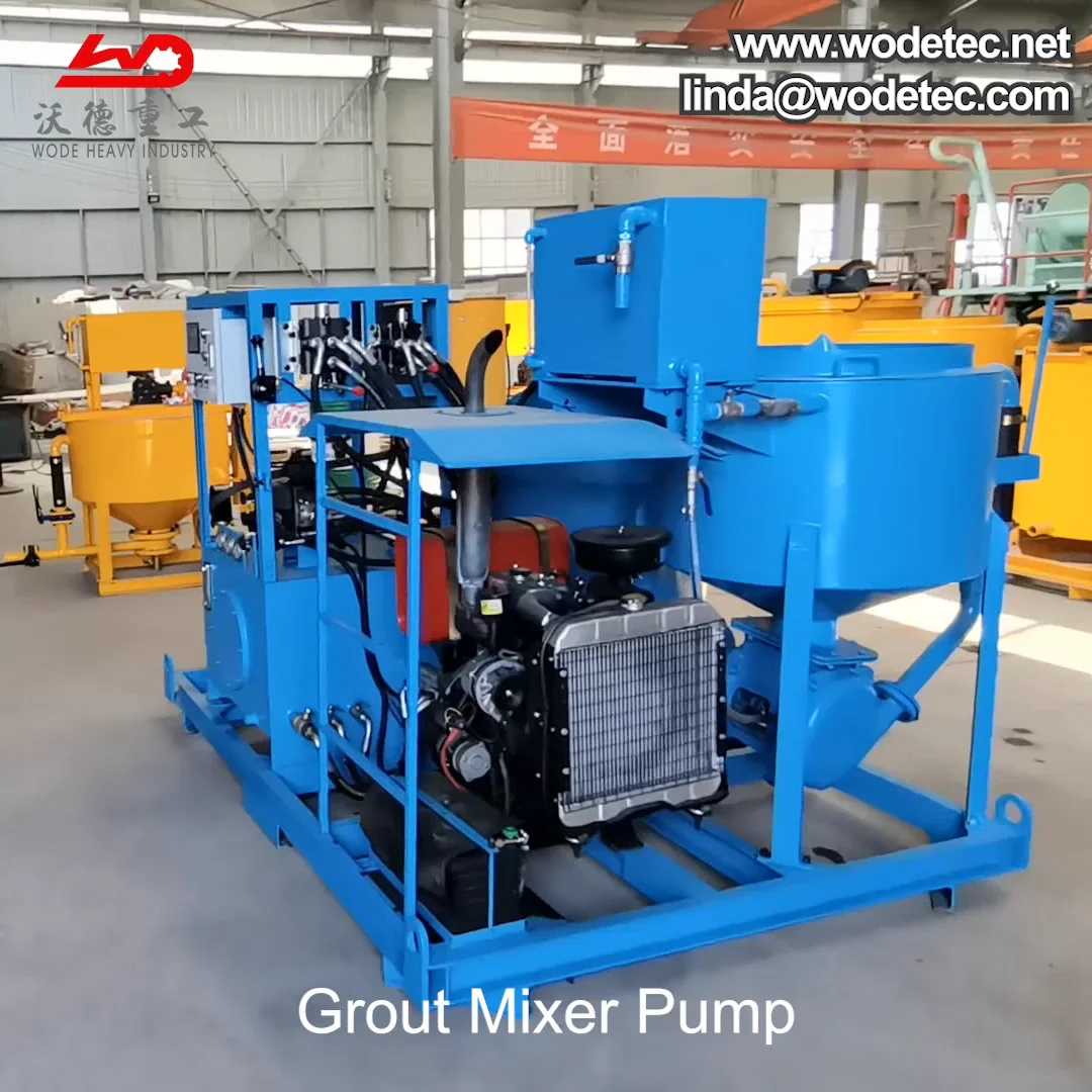 High Pressure Hydraulic Cement Mixing Injection Plant For Jet Grouting ...