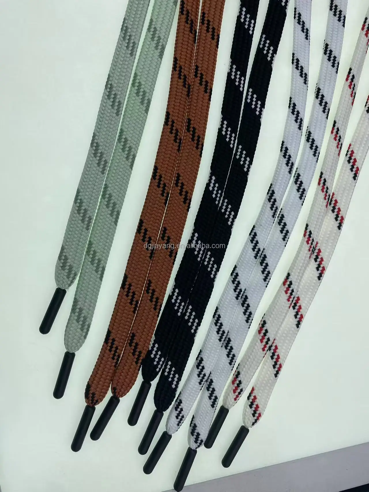 JIAYANG Tubular Polyester Draw Cord Two Tone Injection Tipping Plastic ...