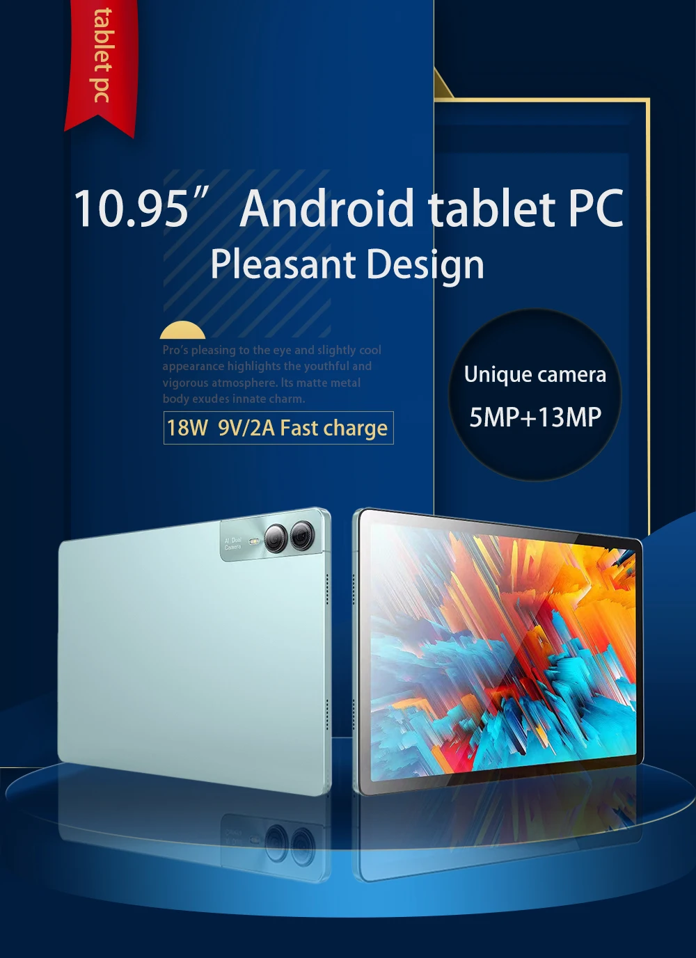 10.1Inch Full Screen Original 6+256GB MT769 Android 13 Tablets Online ...