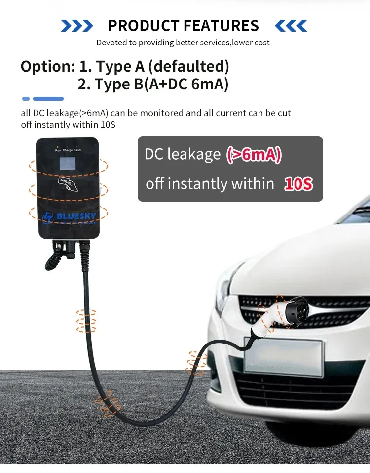 22kw Ev Fast Charger Wallbox Electric Car Ev Charging Station Ac Ev ...