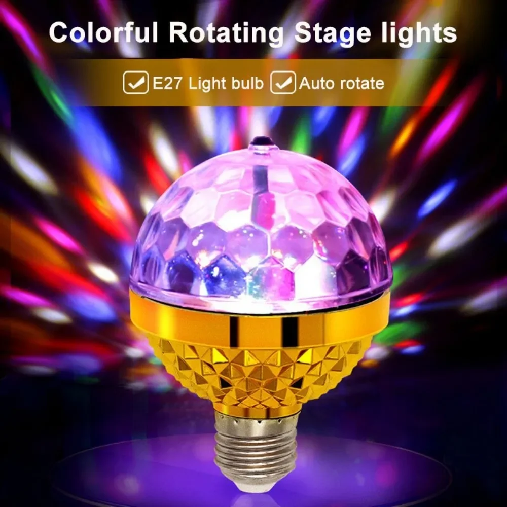 Color Rotating Lamp E27 - Magic Ball Lights for Parties