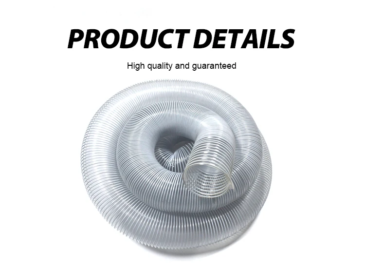 Industrial Flexible Transparent Pvc Air Ducting Transparent Clear Steel ...
