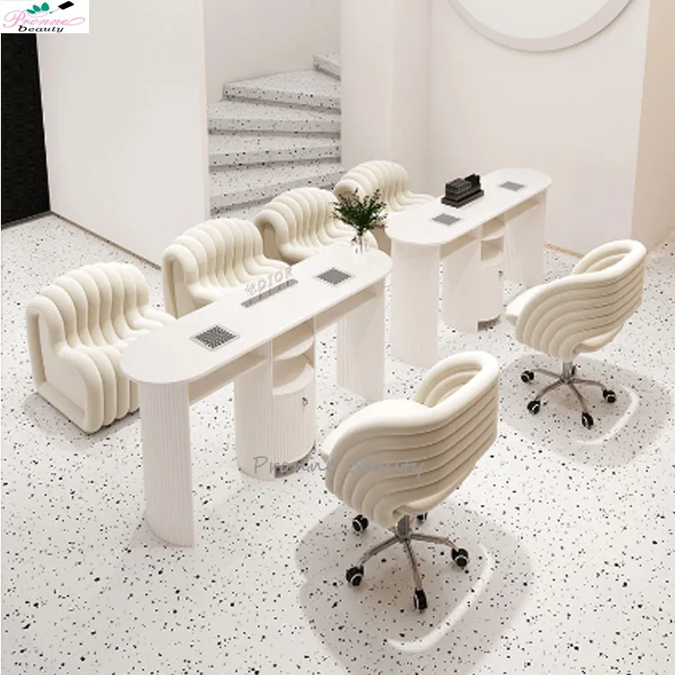 Pronnebeauty Manicure Table and Chair Set - Modern Luxury