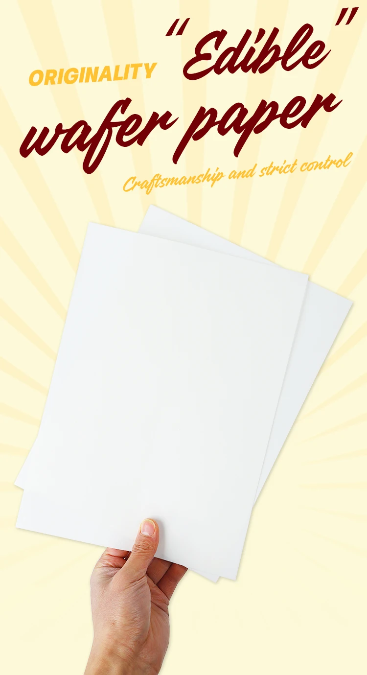 50pcs Edible Wafer Paper 0.6 Mm A4 Size Cake Using Edible Wafer Paper ...