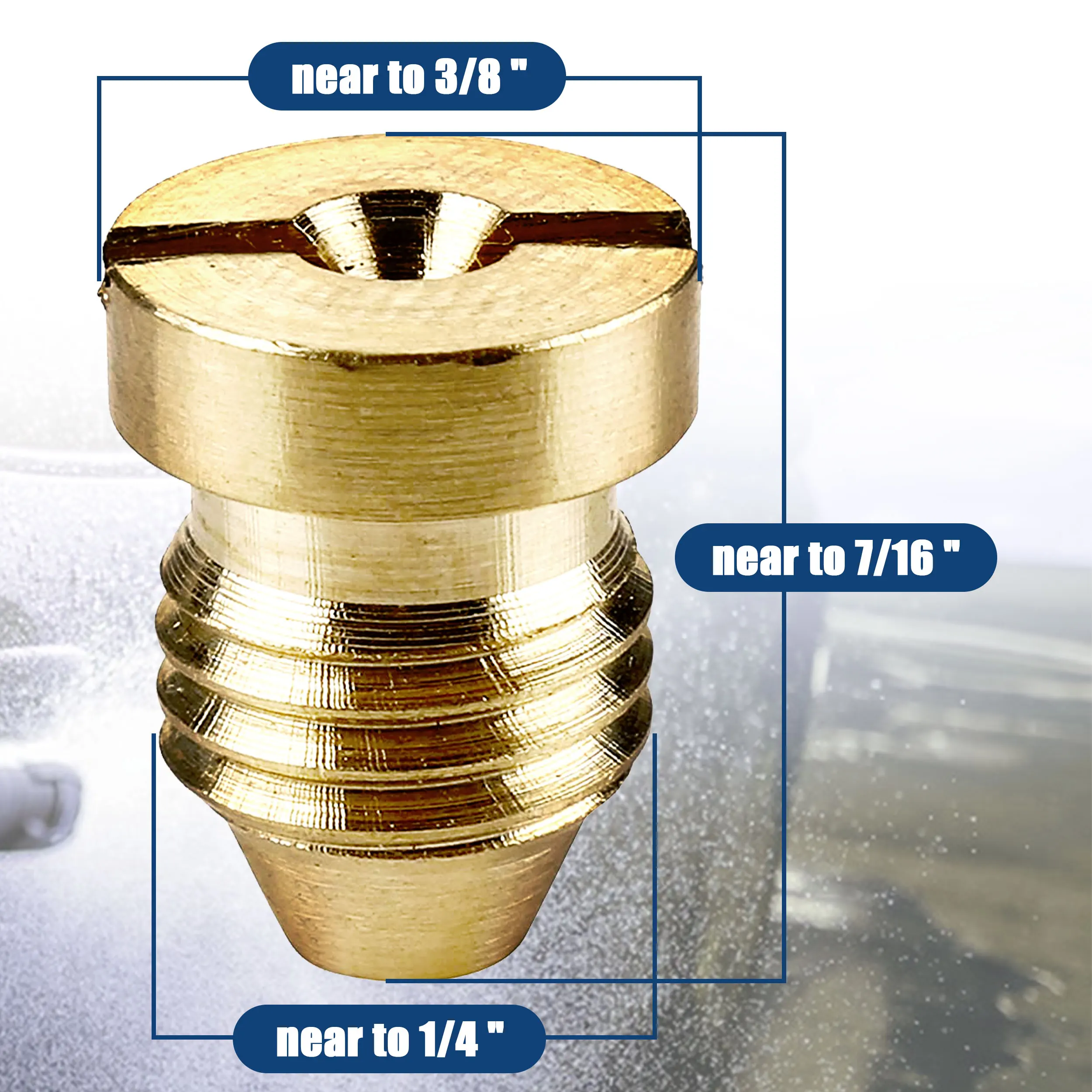 Universal Brass Thread Flat Spray Nozzle Snow Foam Cannon Threaded 1 ...