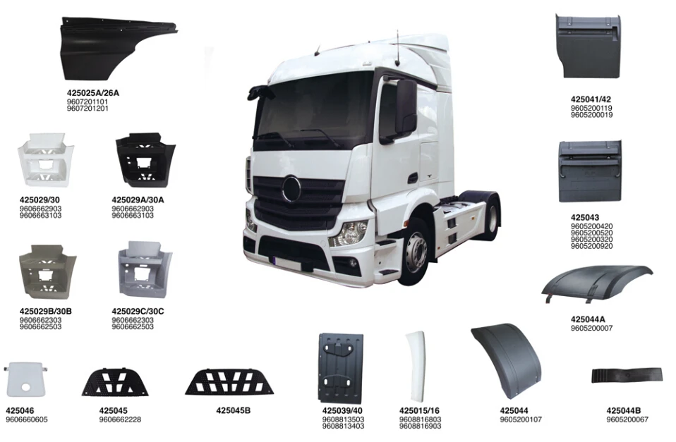 Mercedes Benz Actros MP4 2011 Truck Body Parts - over 500 Items