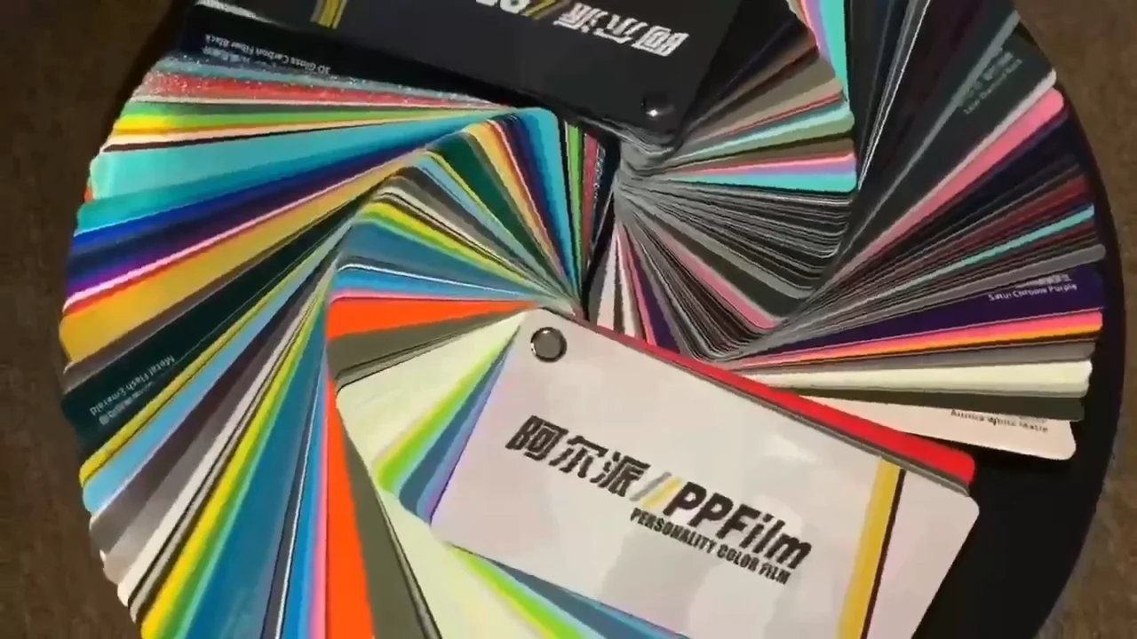 Aep Ppf Color Change Film Sample Swatch Book Pvc Pet For Car Body Wrap ...