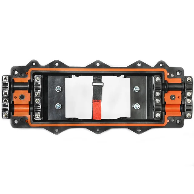 Horizontal Fiber Optic Enclosure Ftth Flat Enclosure Ip68 3 Inlet And 3 ...