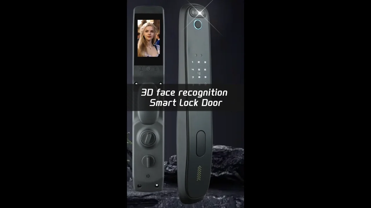 Wifi Smart Lock 3d Face Recognition Video Intercom Fingerprint Automatic Electronic Lock Home ...