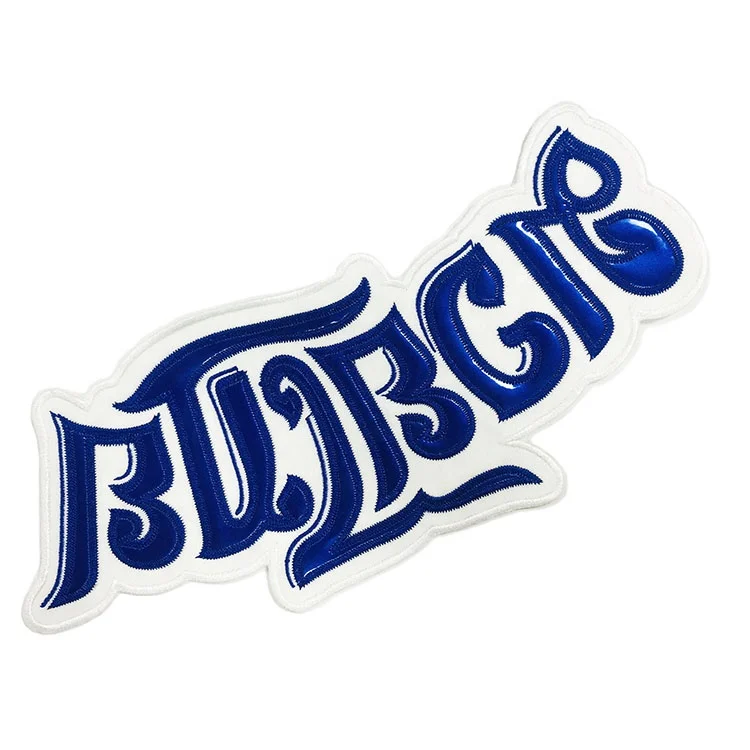 Custom Brand logo Clothing Cap Patch Iron on Letter Patches Embroidery ...