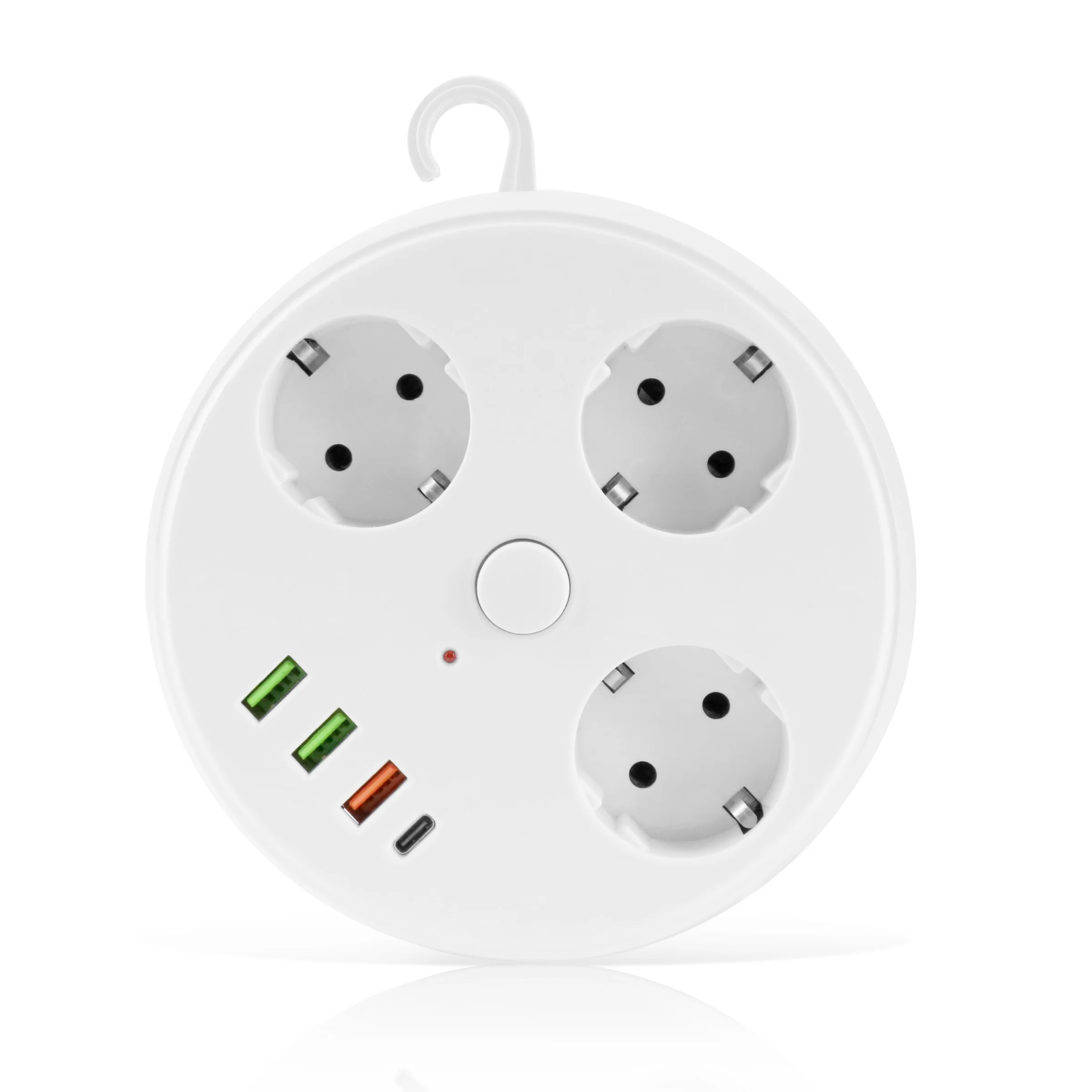 Retractable European Extension Socket 3 Outlet 3USB Type C EU Type ...