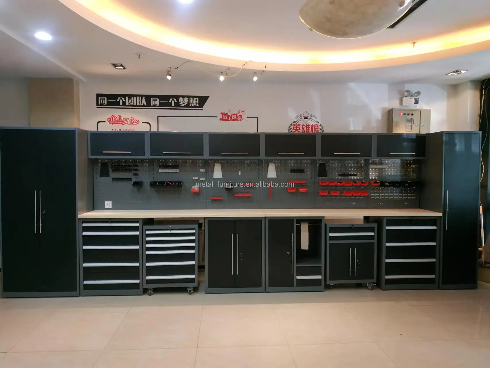 2024 Jzd Tool Cabinet Steel Garage Car Repair Auto Repair Worktable ...