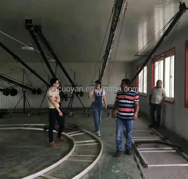 360 Degree Rotation Camera Dolly Track 1.5m Stainless Steel Curved Rail ...