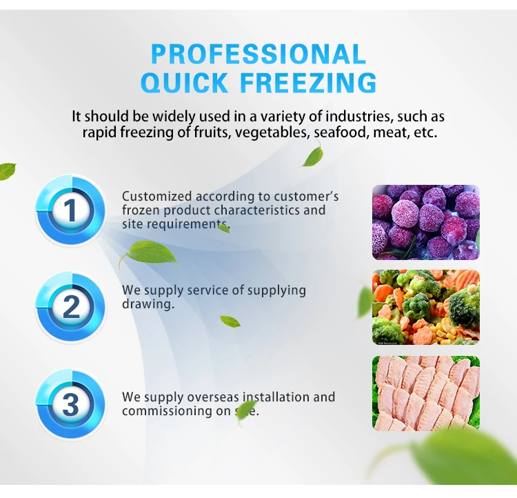 Iqf Spiral Freezer Adf Automatic Air Defrosting Cip Cleaning System ...