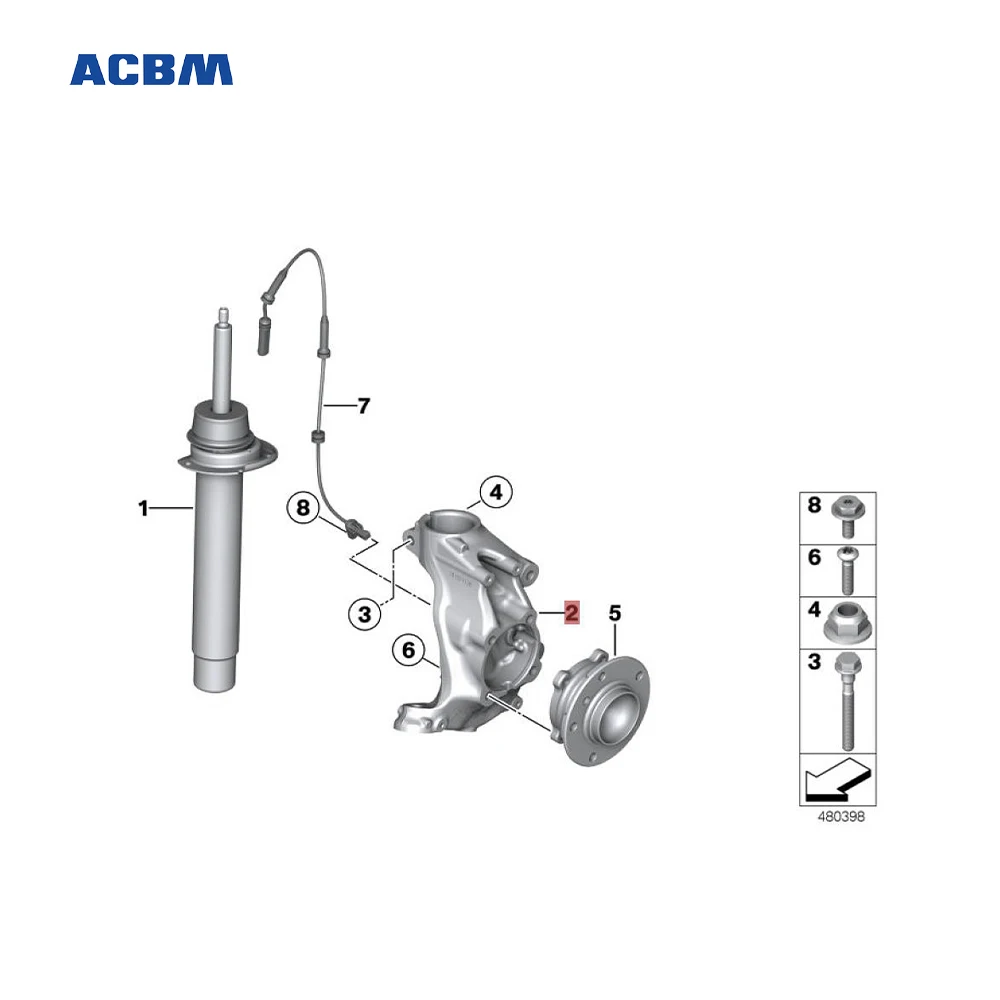 31216792287 Front Left Knuckle For Bmw F35 - Buy 31216792287 Front Left ...