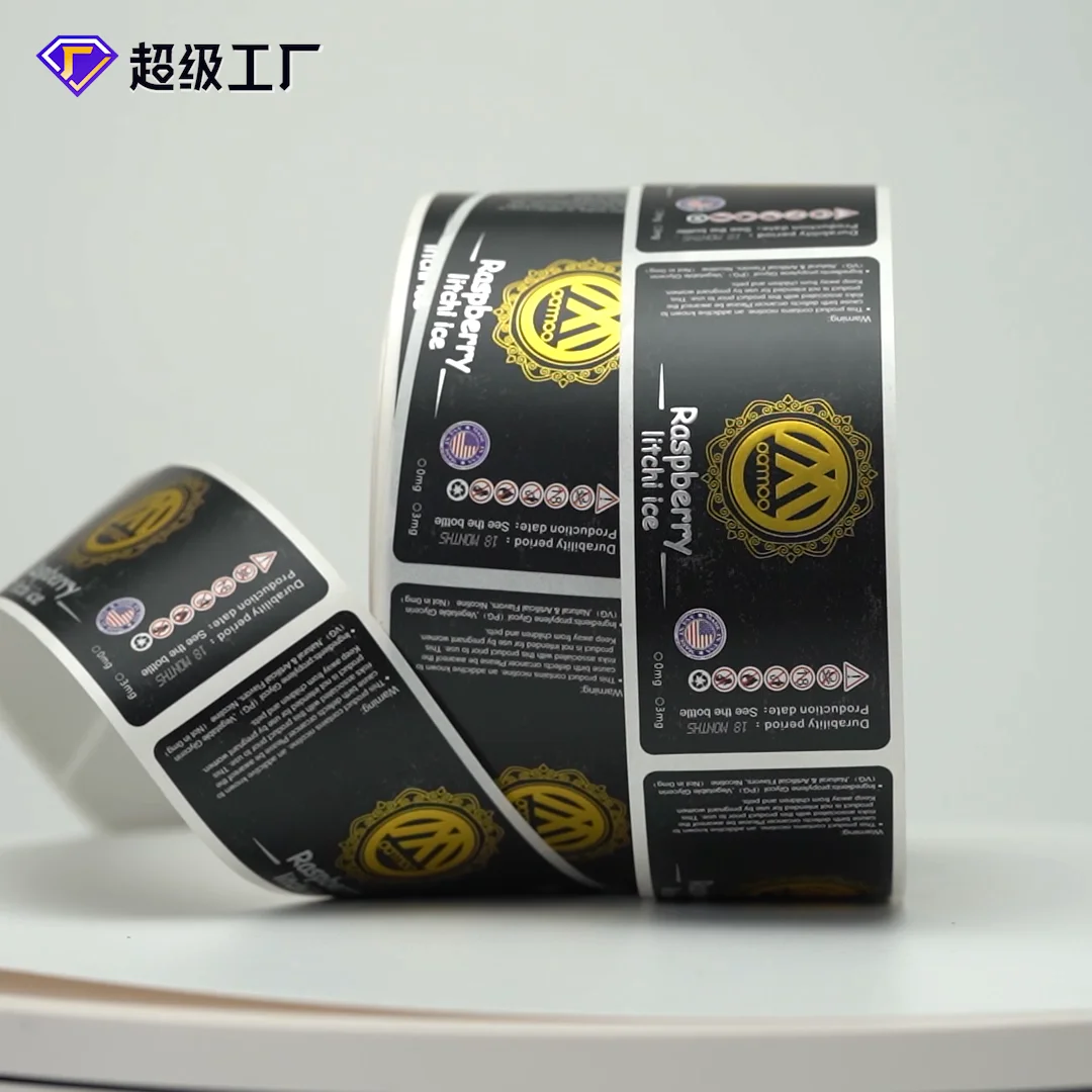 Matte Silver Polyester Printing Silver Mylar Adhesive Label Stickers ...