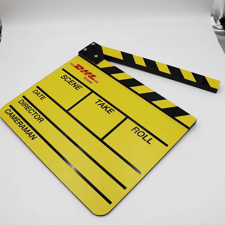 Acrylic Clapper Board - Customizable Dry Erase Film Slate