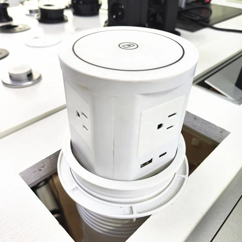Kitchen Countertop Pop up Socket 4AC US Outlet Top Wireless Charge ...