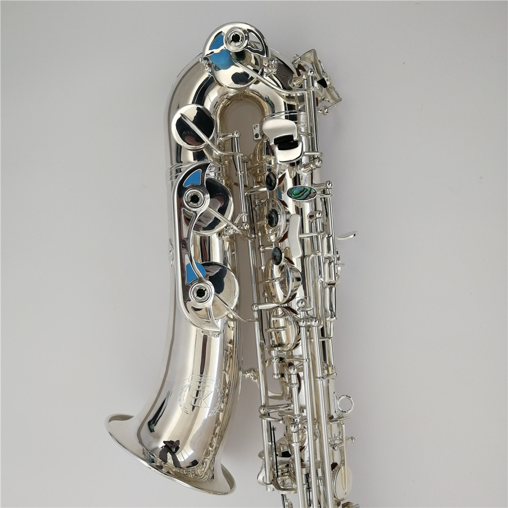 C Melody Professional Saxophone - Silver Plated & Bakelite