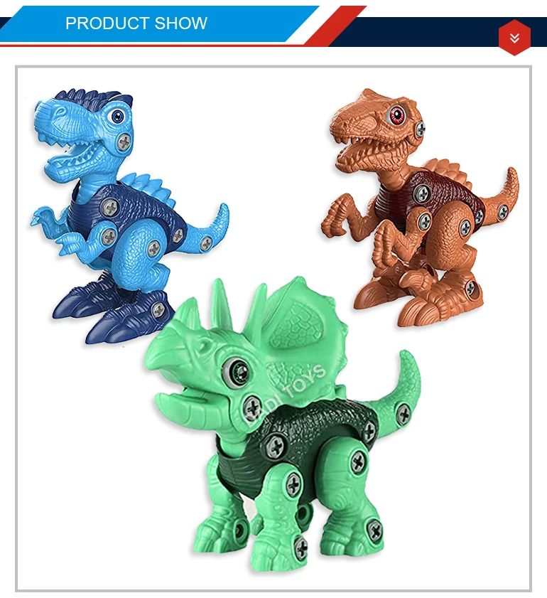 Oem&odm 2023 New Items Kids Stem Disassemble Toy 2021 Diy Dinosaur Take ...