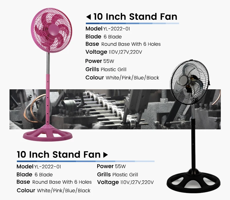 Foshan 18inch Electric Pedestal Fan Industrial Ventilador 100w Ac ...