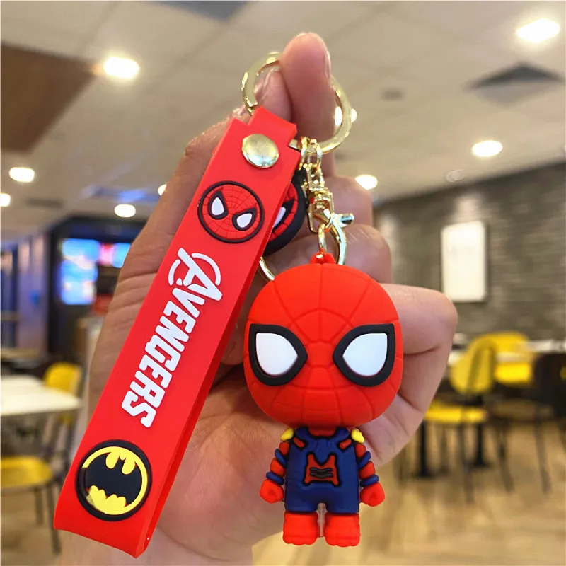 Hot Selling 3d Spider Man Movie Characters Pvc Keychain Spider Man ...