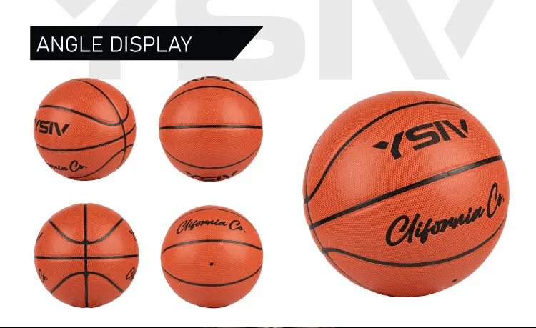 Custom Leather And Rubber Basketball Size 7 Pu Material With Logo For ...