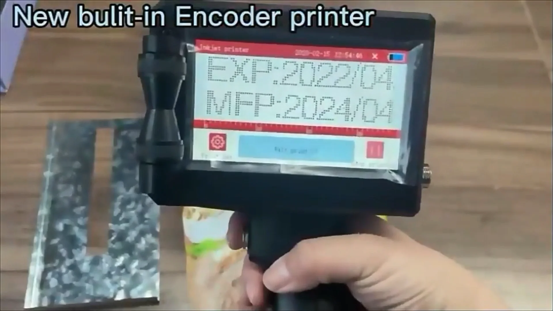 Portable Expiry Date Labeling Logo Coding Handheld Inkjet Printer Printing Coding Machine Widely ...