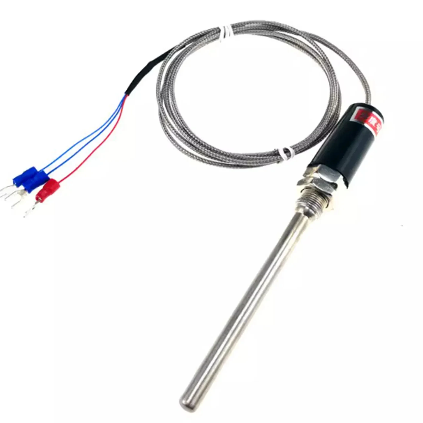 PT100 temperature sensor 3 wire SMT with threaded probe PT1000| Alibaba.com