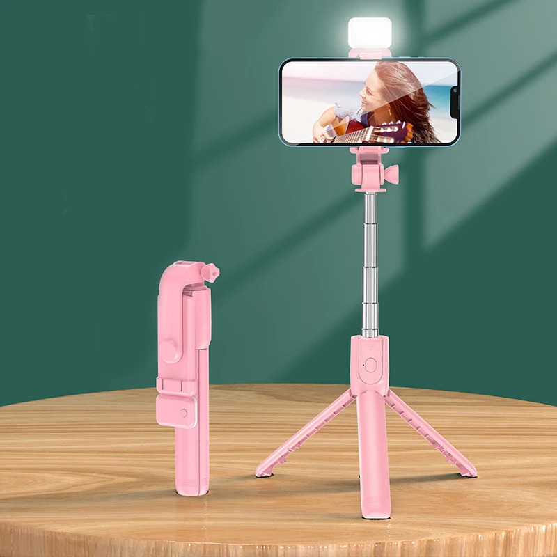 R1S LED Tripod - Versatile Phone Stand with Selfie Stick