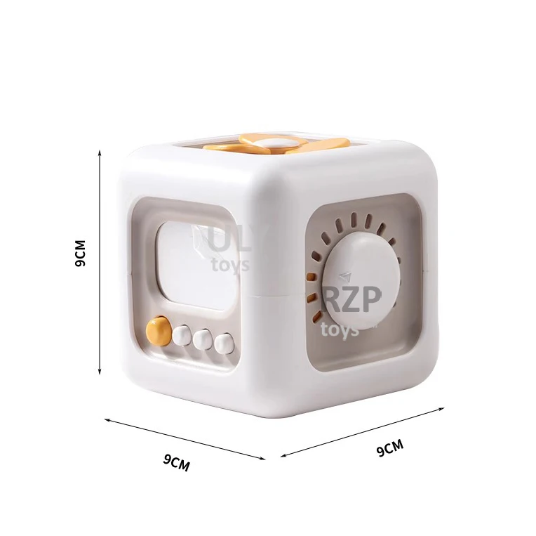 Baby Hexahedron 6 In 1 White Magic Cube Montessori Cube 1+year Old ...