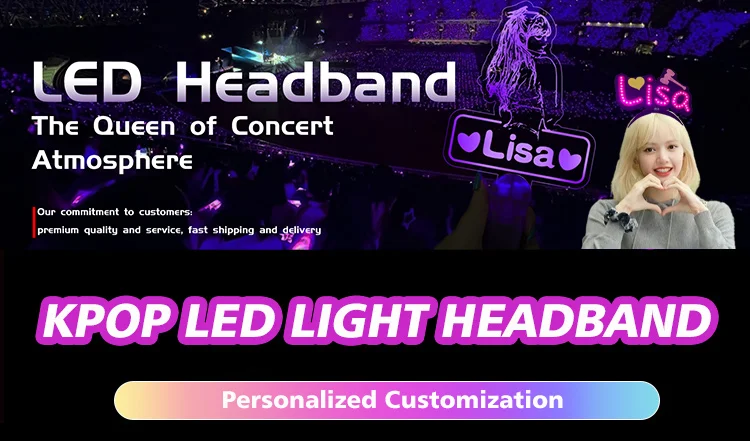 Sim Jasyun Custom Glow In Dark Light Up Party Flashing Led Headbands ...