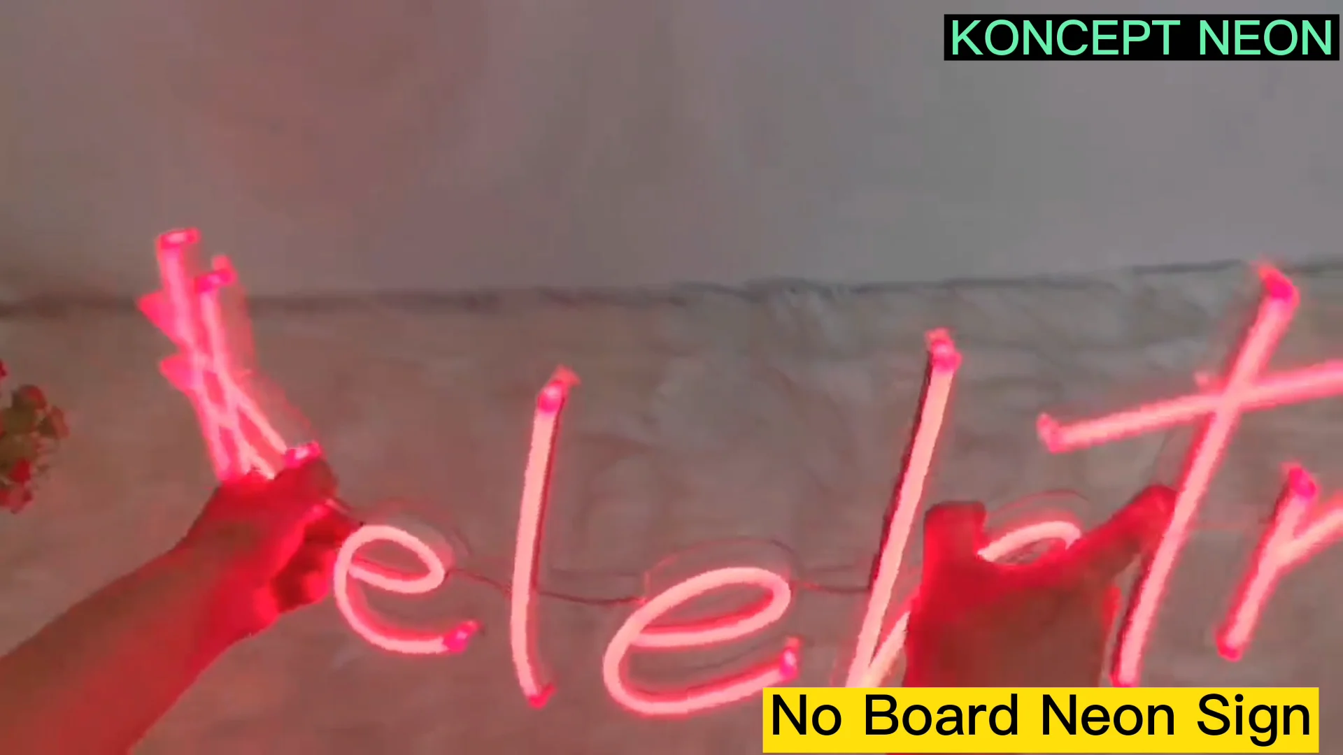 Koncept Custom Neon Signs Letters Words Business Logo Sign Decoration ...