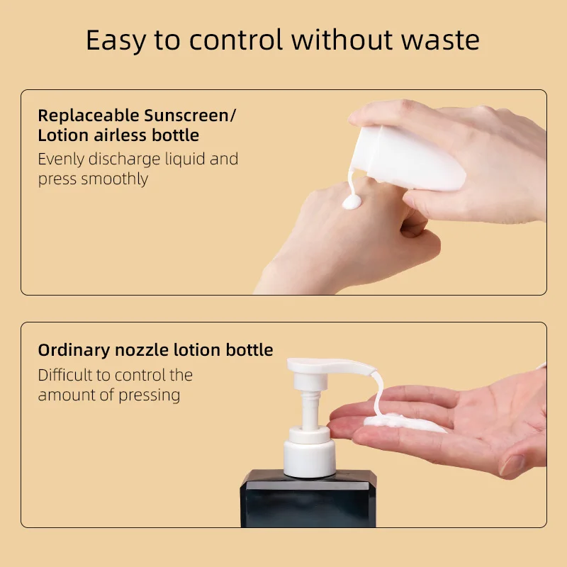 Skin Care Airless Pump Bottle - 25ml Sunscreen Lotion