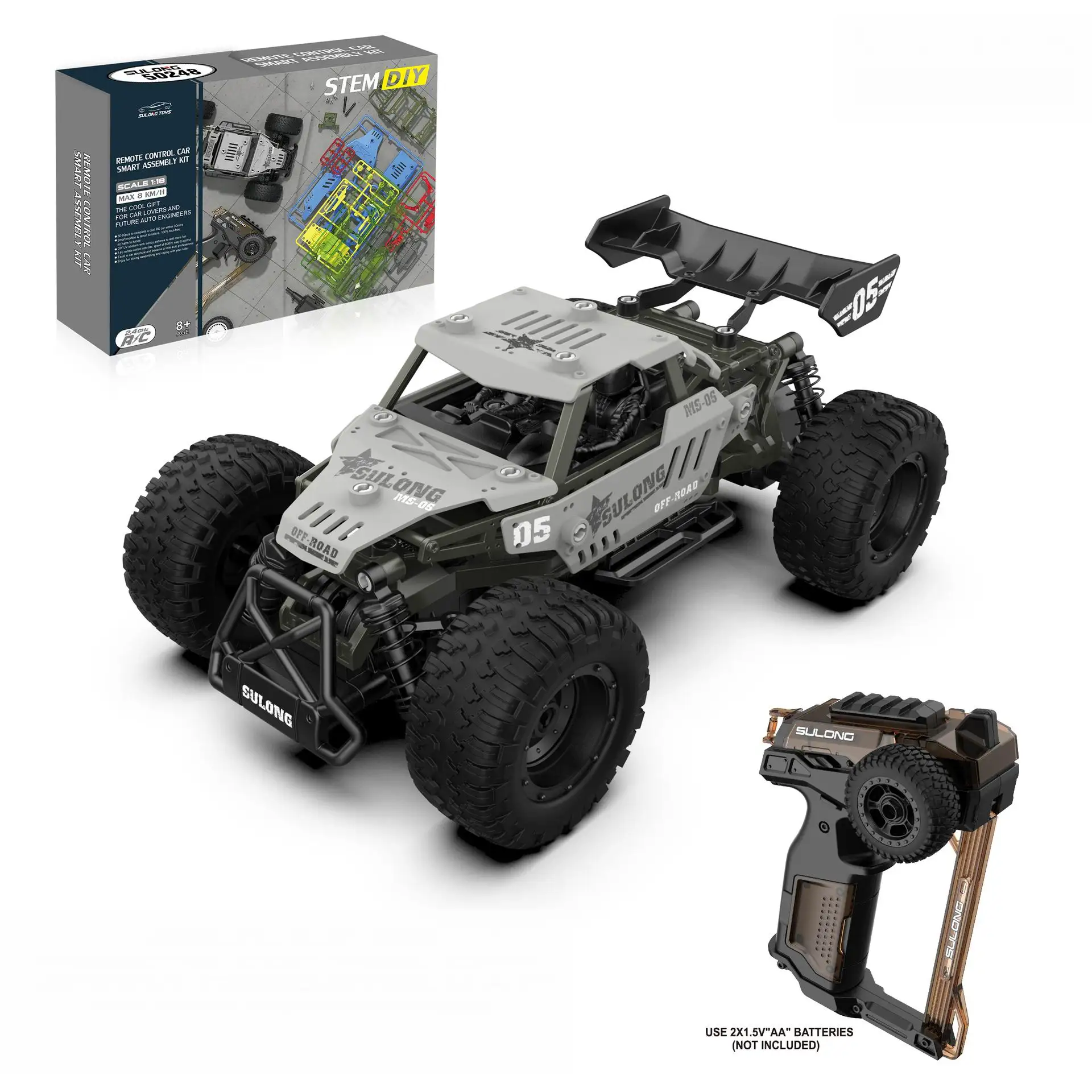 Stem Projects For Kids Smart Assembly Rc Truck 2.4g Remote Control Car ...