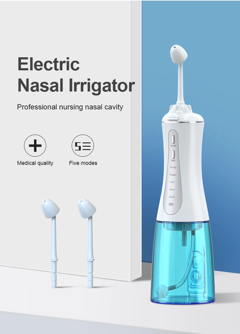Ipx7 Electric Nasal Wash Nose Cleaner Nasal Irrigator Nose Washing Kit ...