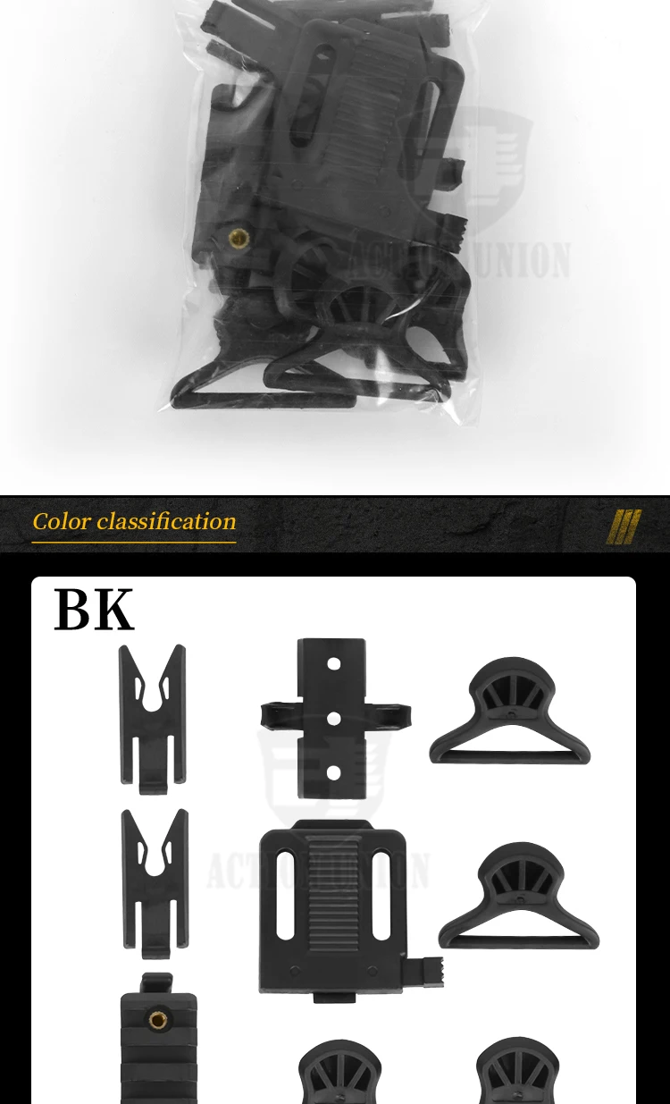 Action Union Multifunction Device Rail Adapter Kit for Helmets