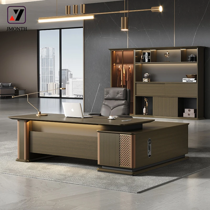 Executive Office Desk Office Furniture Modern Design L Shape Melamine ...