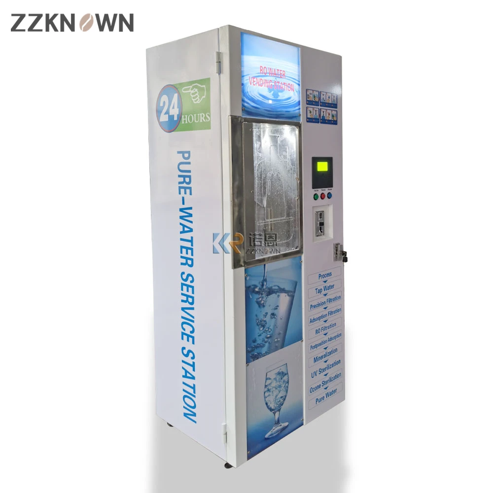 400/600/800gpd Purified Water Vending Machine Reverse Osmosis Dispenser ...