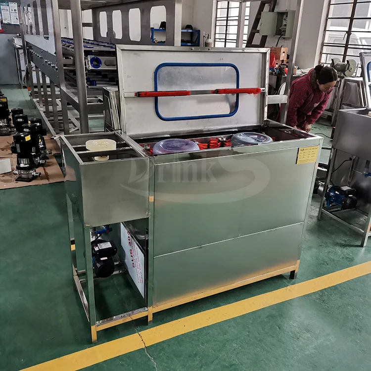 Manual Type Double Barrel 5 Gallon Bottle Washing Machine