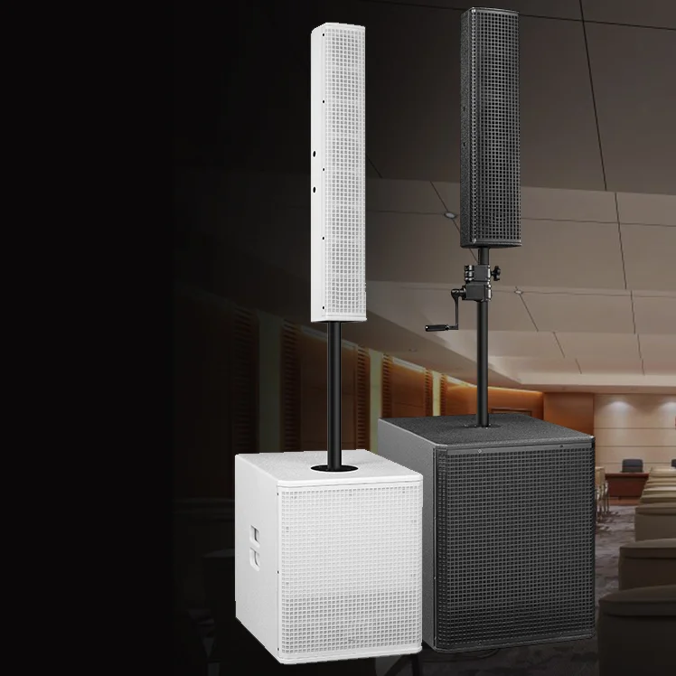 Portable Line Array Column PA DJ System w 12" Powered Subwoofer TWS ...