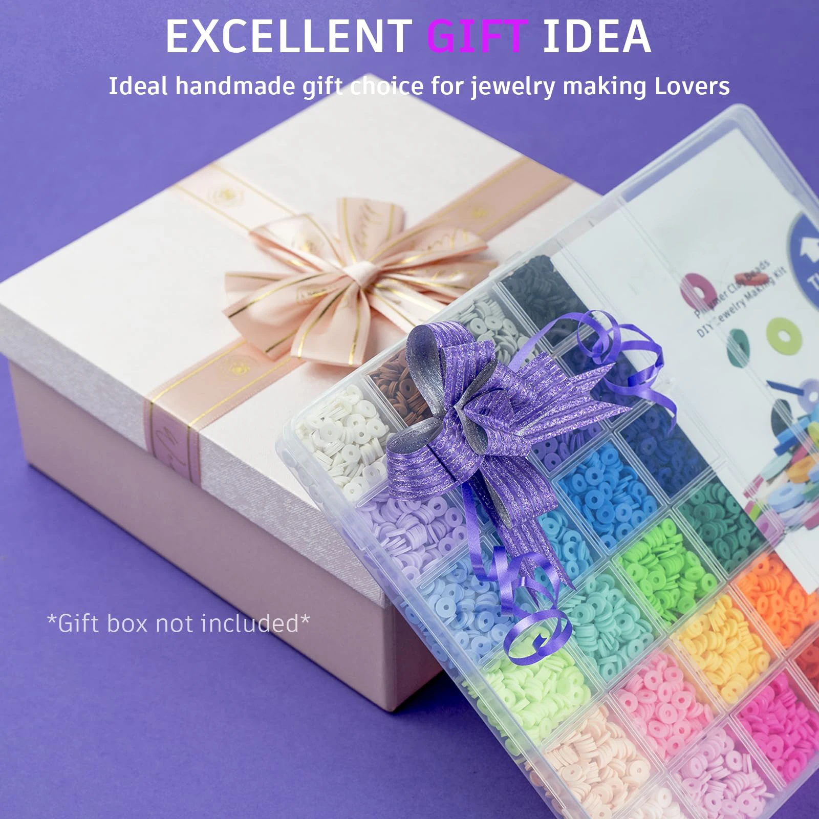 Premium 6000pcs Polymer Clay Beads 6mm Flat Round Alphabet Letter Charm ...