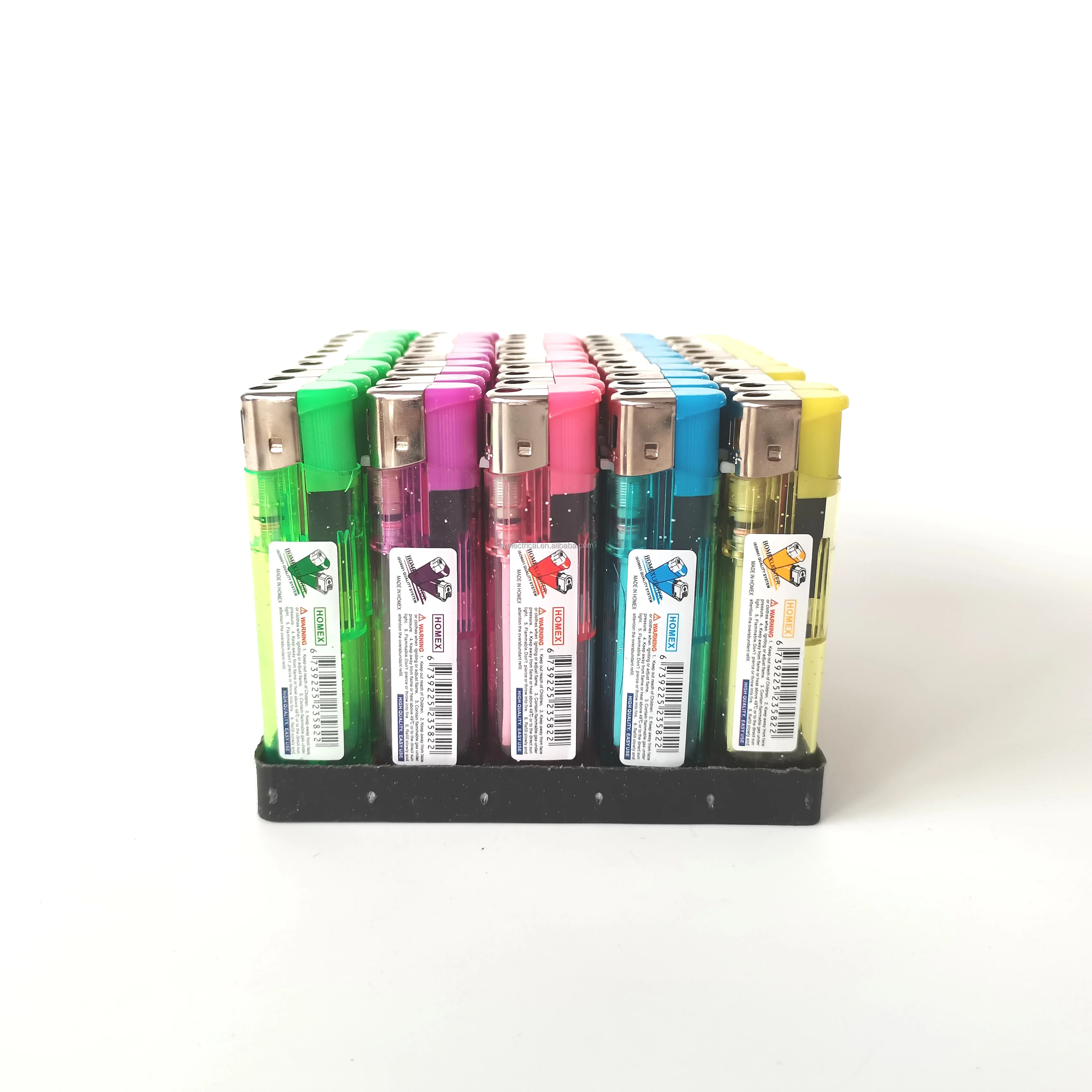 Transparent Plastic Smoking Electronic Lighter - ISO Quality