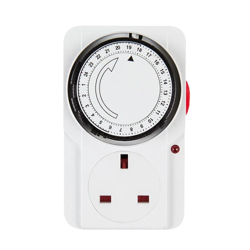 24 Hour Cyclic Mechanical Timer Smart Home Timer Switch Plug PC 220V ...